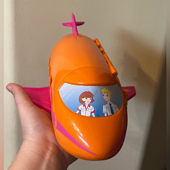 Mattel | Toys | Polly Pocket Vintage Airplane With Dolls 202 Groovy Getaway Airplane | Poshmark